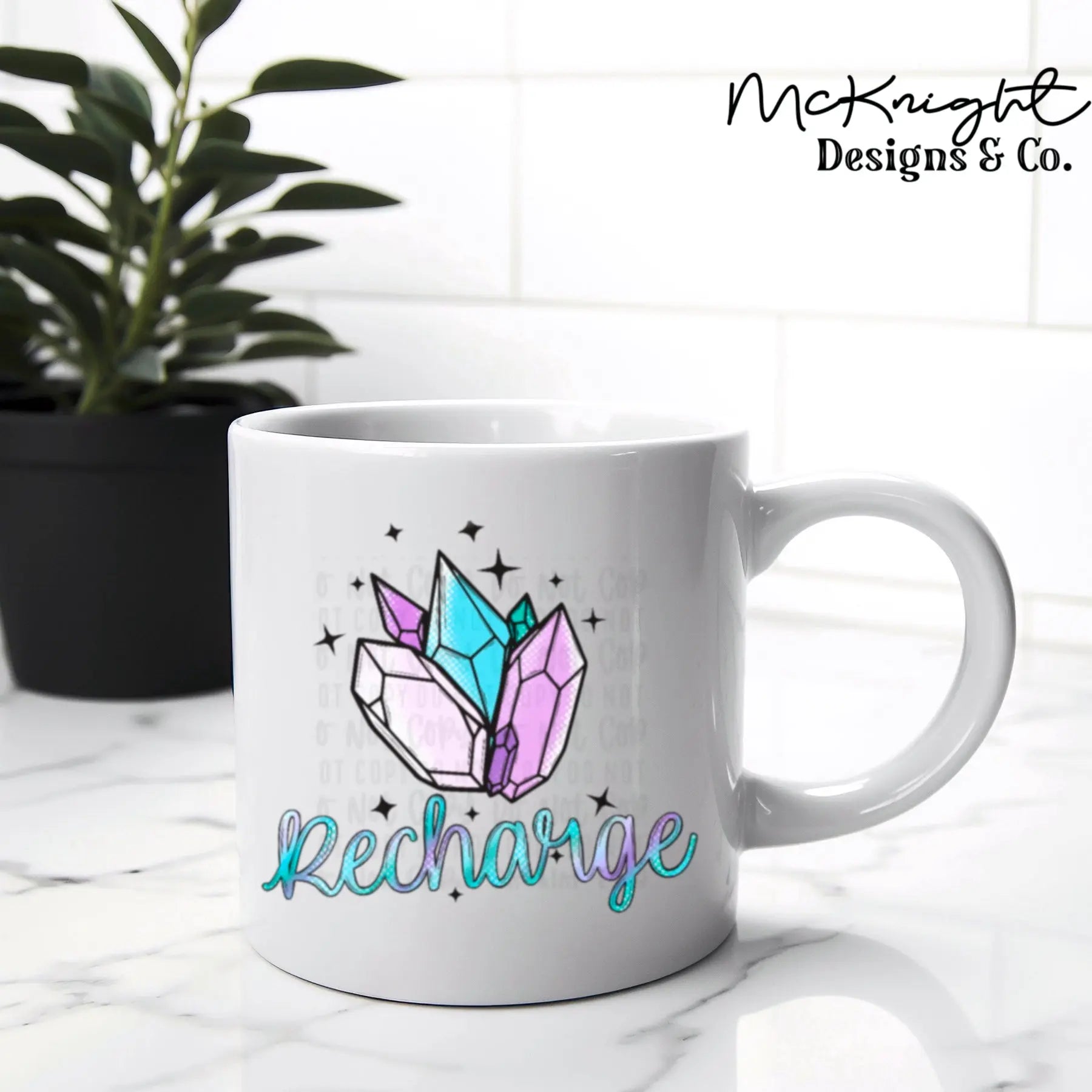 Recharge SVG PNG – Crystal Digital Design for Sublimation & Cutting ...